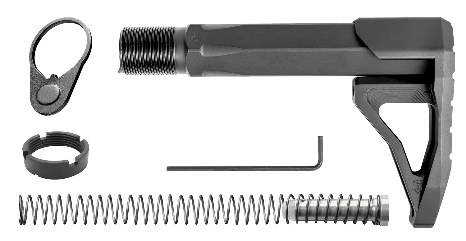 Phase 5 Weapon Systems CMSA Carbine Mini Stock Assembly Black Aluminum ...